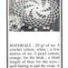 Swans Doily Filet Crochet Pattern 40cm in Diameter 15.3/4" Featuring 6 ...