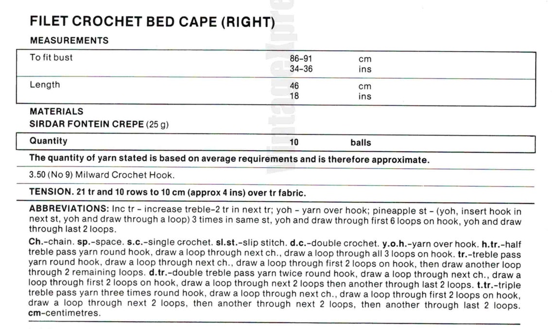 BED CAPE & Bed Jacket Knitting and Crochet 4 Ply Patterns - Etsy