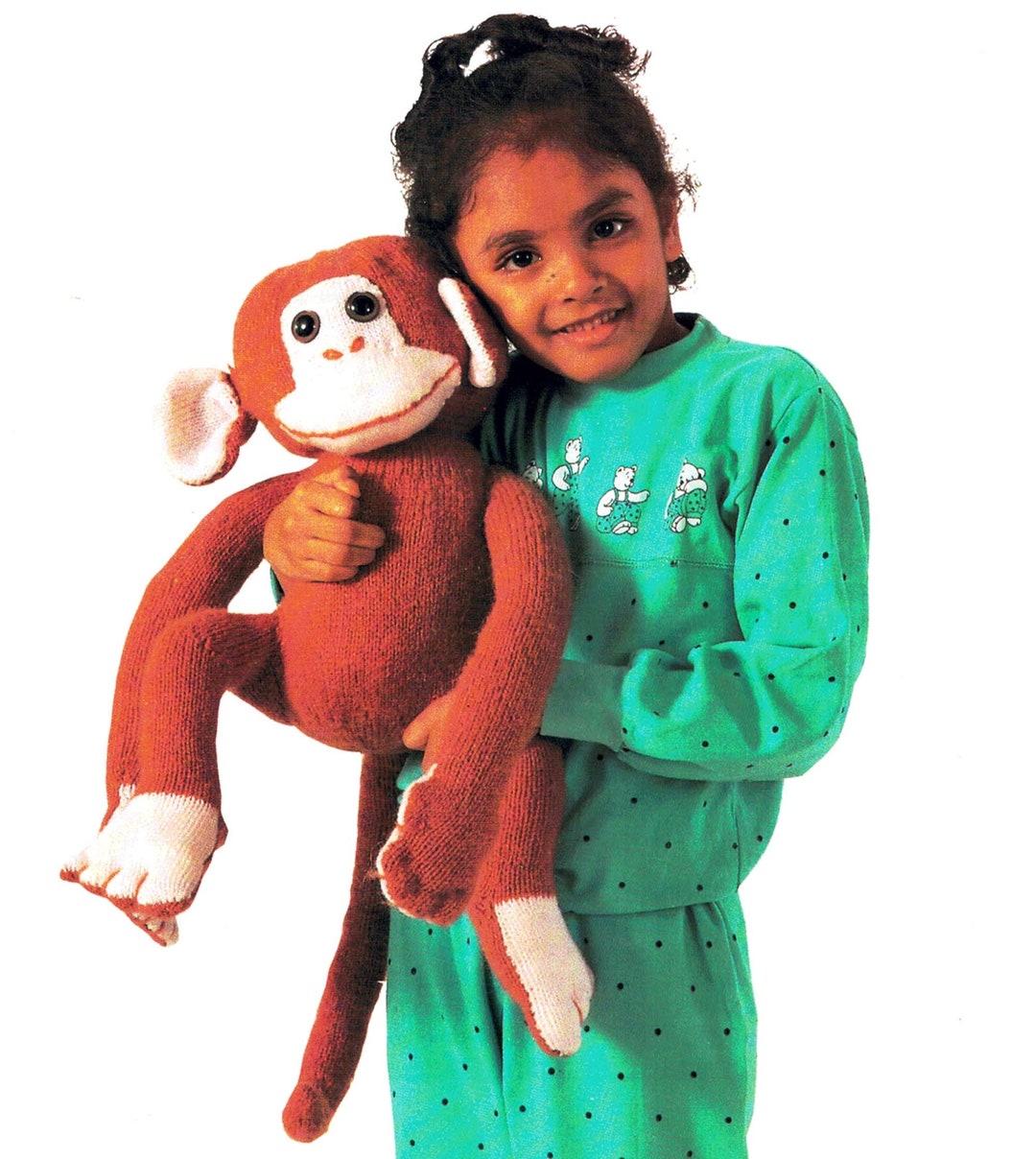 PDF Monkey Soft Toy Knitting Pattern Using Double Pointed Circular ...
