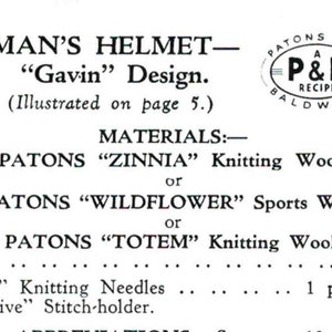 Wartime Knitting Patterns 1940's WW2 Air Force Helmet Gloves Mittens ...
