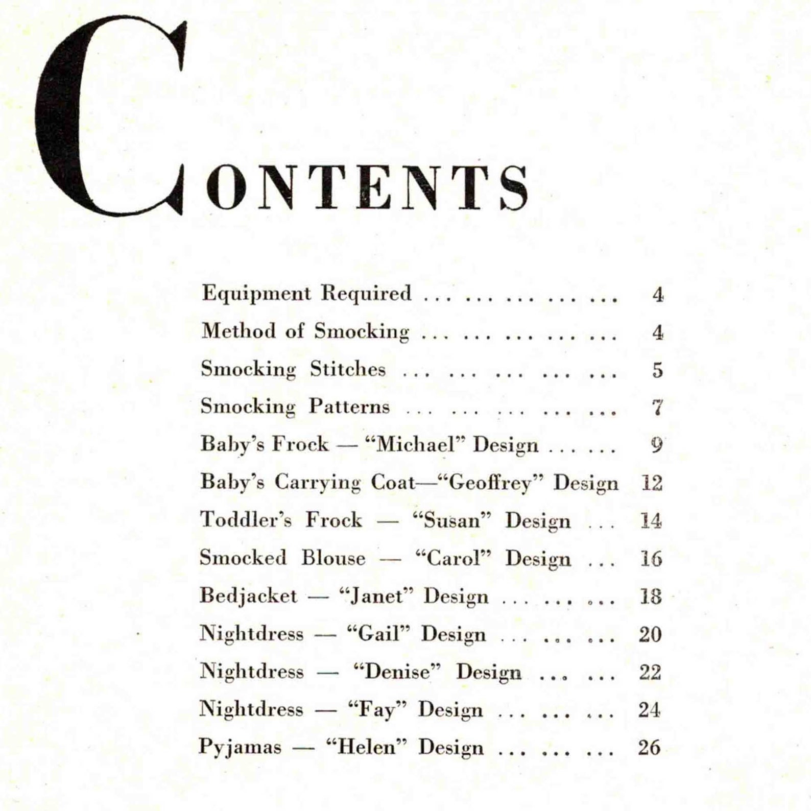 Smocking 26 Pages Patterns Designs Stitches Methods in ENGLISH Complete ...