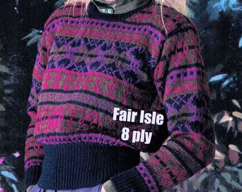Fair Isle Sweater - Etsy