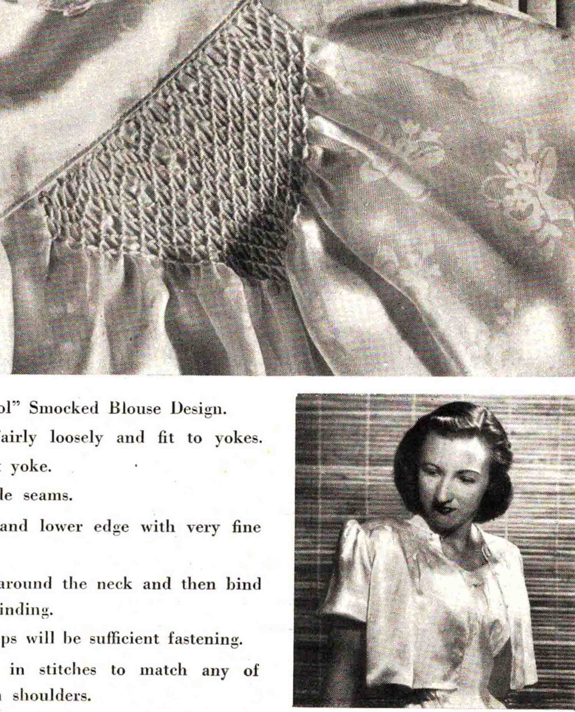 Smocking 26 Pages Patterns Designs Stitches Methods in ENGLISH Complete ...