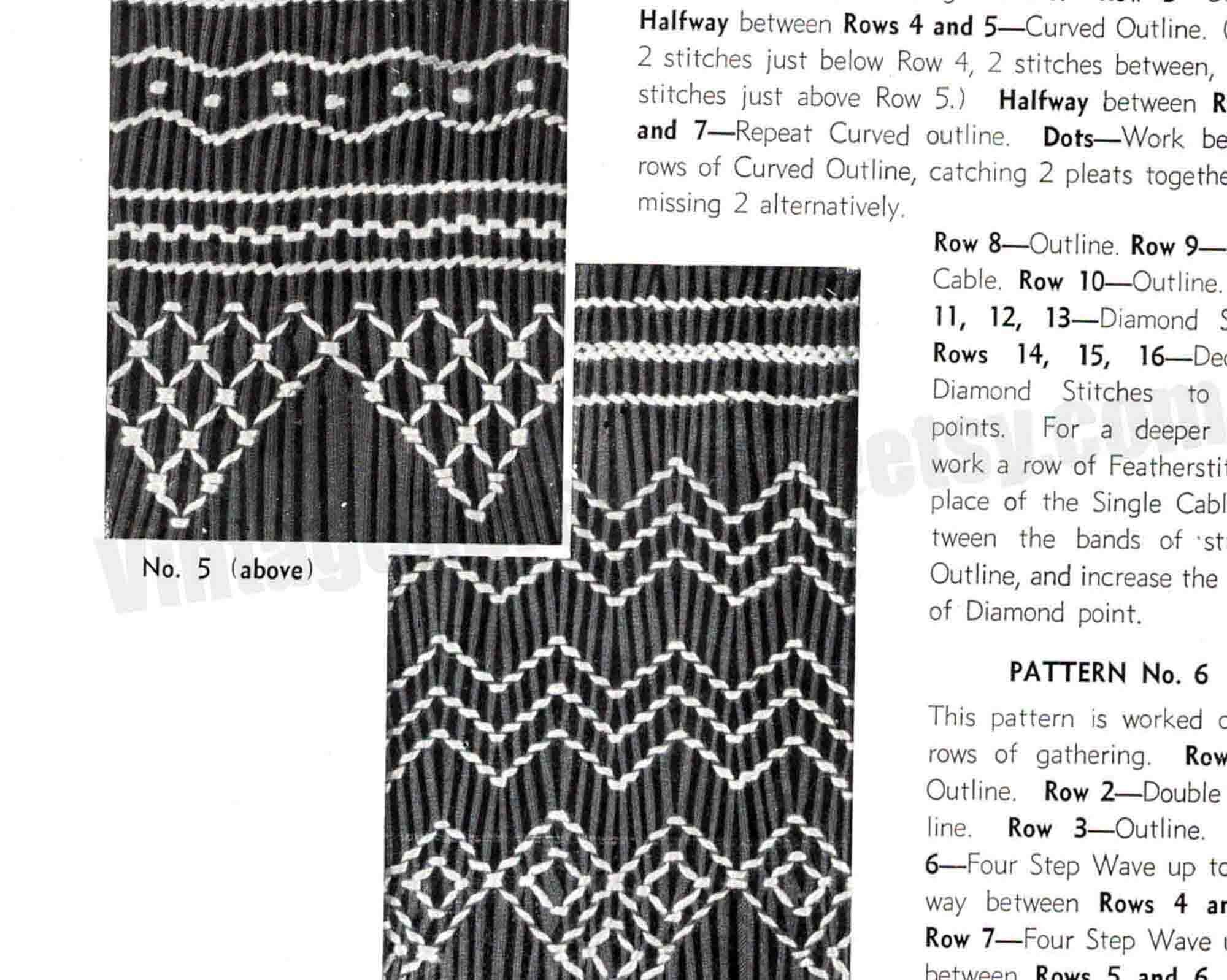 Smocking Illustrated COMPLETE Book 20 Pages Semco Vintage 1950s ...