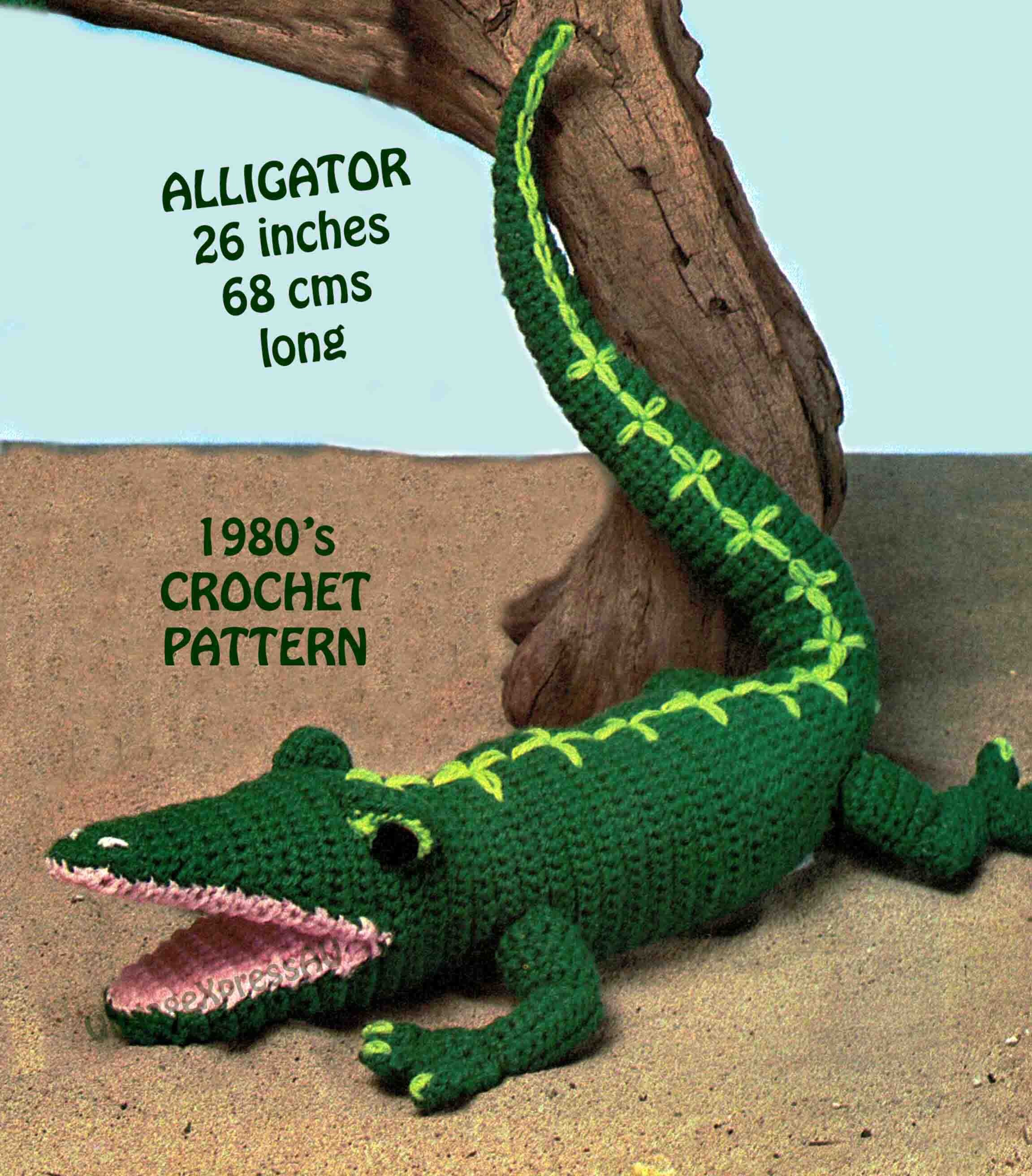 Alligator and Frog Crochet Pattern Soft Crocheted Toys - Etsy