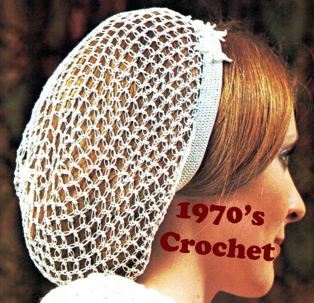 Vintage Hair SNOOD to Crochet 1970's Pattern ~ Lacy & Delicate ...