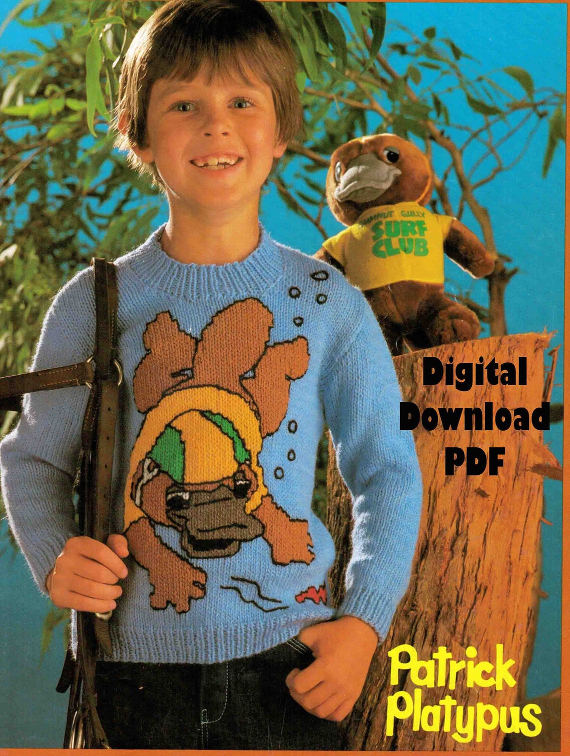 Australian Animals Knitting Pattern With Graphs Platypus & BONUS Wombat ...