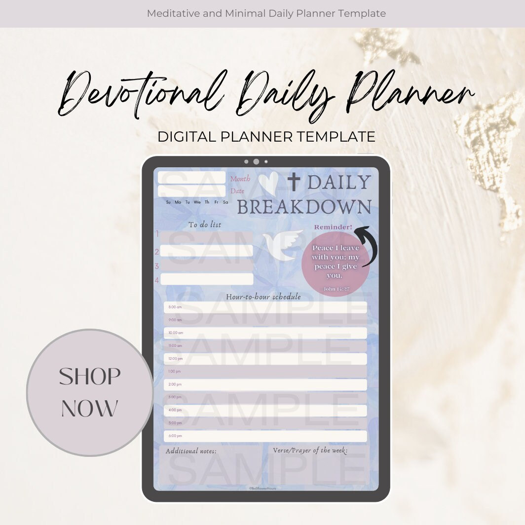 Flowers and Colors - Digital Devotional Planner Bundle | Scriptures ...