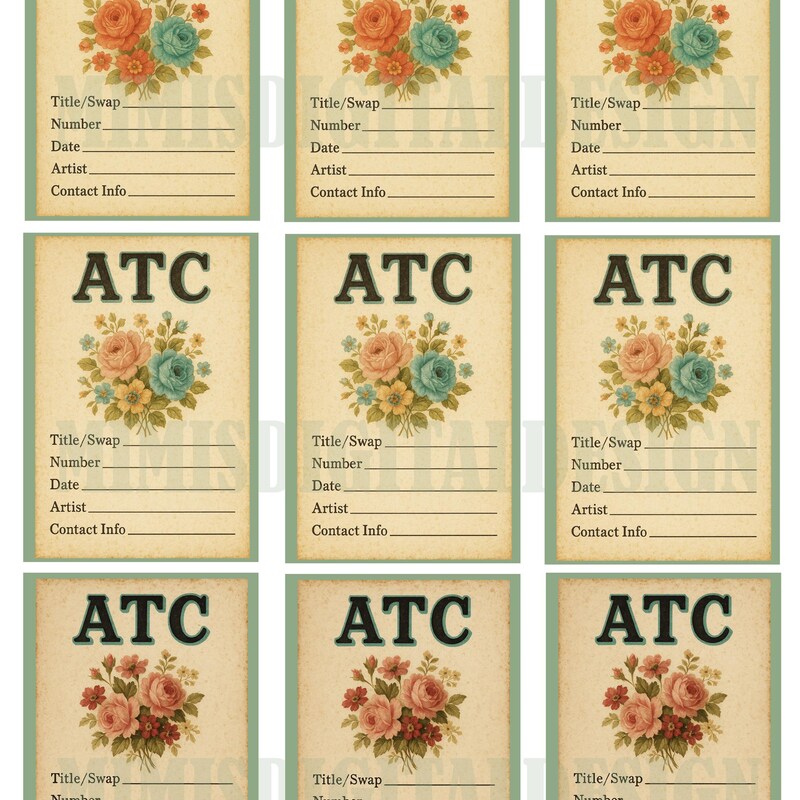 Atc Trading Cards - Etsy