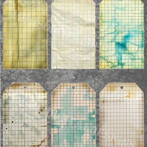 Grunge Tags for Junk Journal, Printable , Download, Digital Design ...