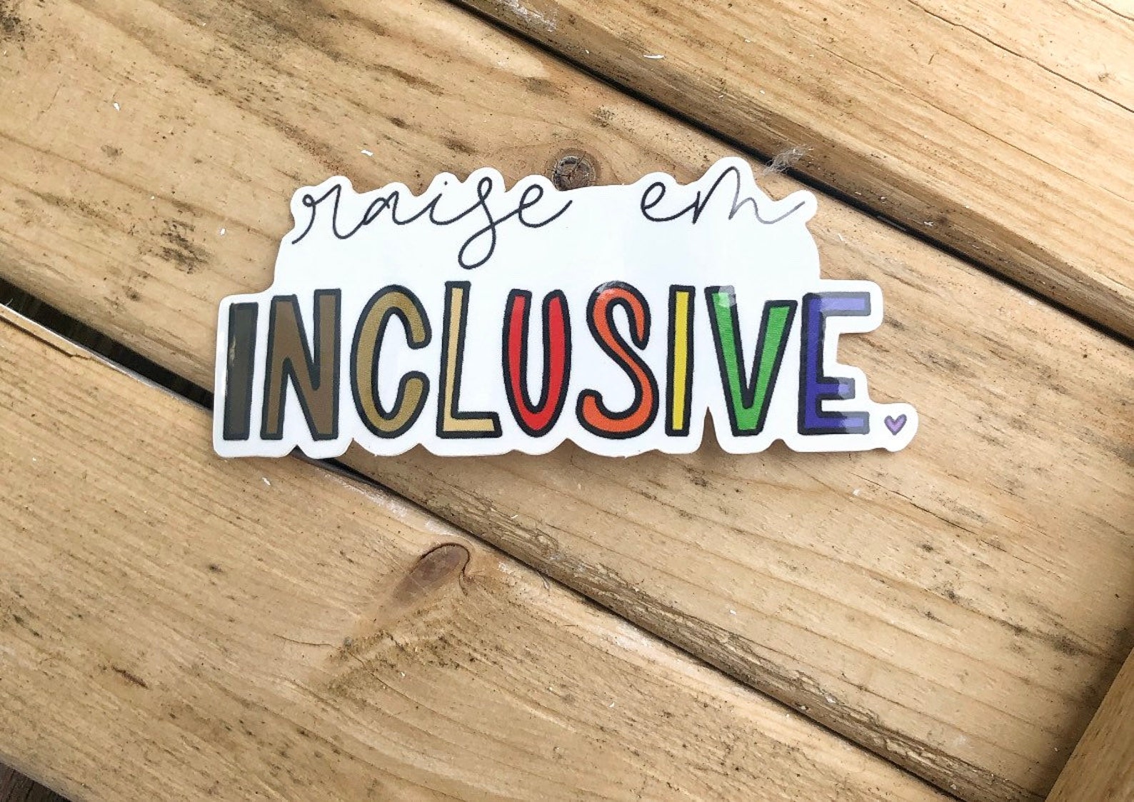 Inclusive Sticker Black Lives Matter Sticker Raise Em | Etsy