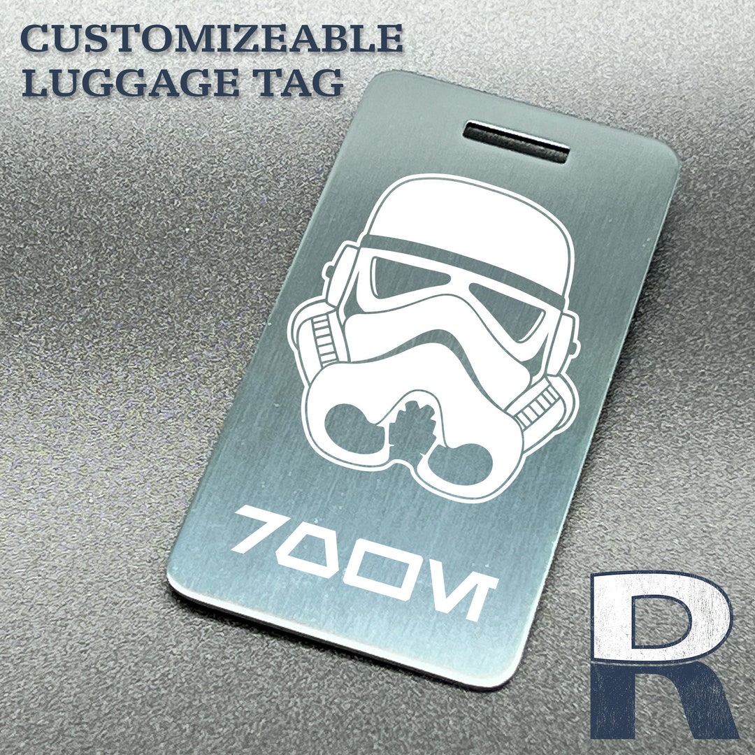 Personalized Stormtrooper Laser Engraved Luggage Tag - Etsy