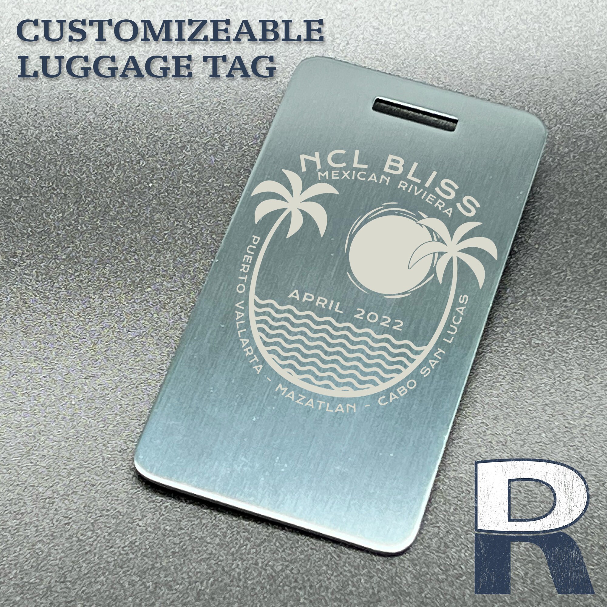 Custom Cruise Ship Laser Engraved Luggage Tag - Etsy