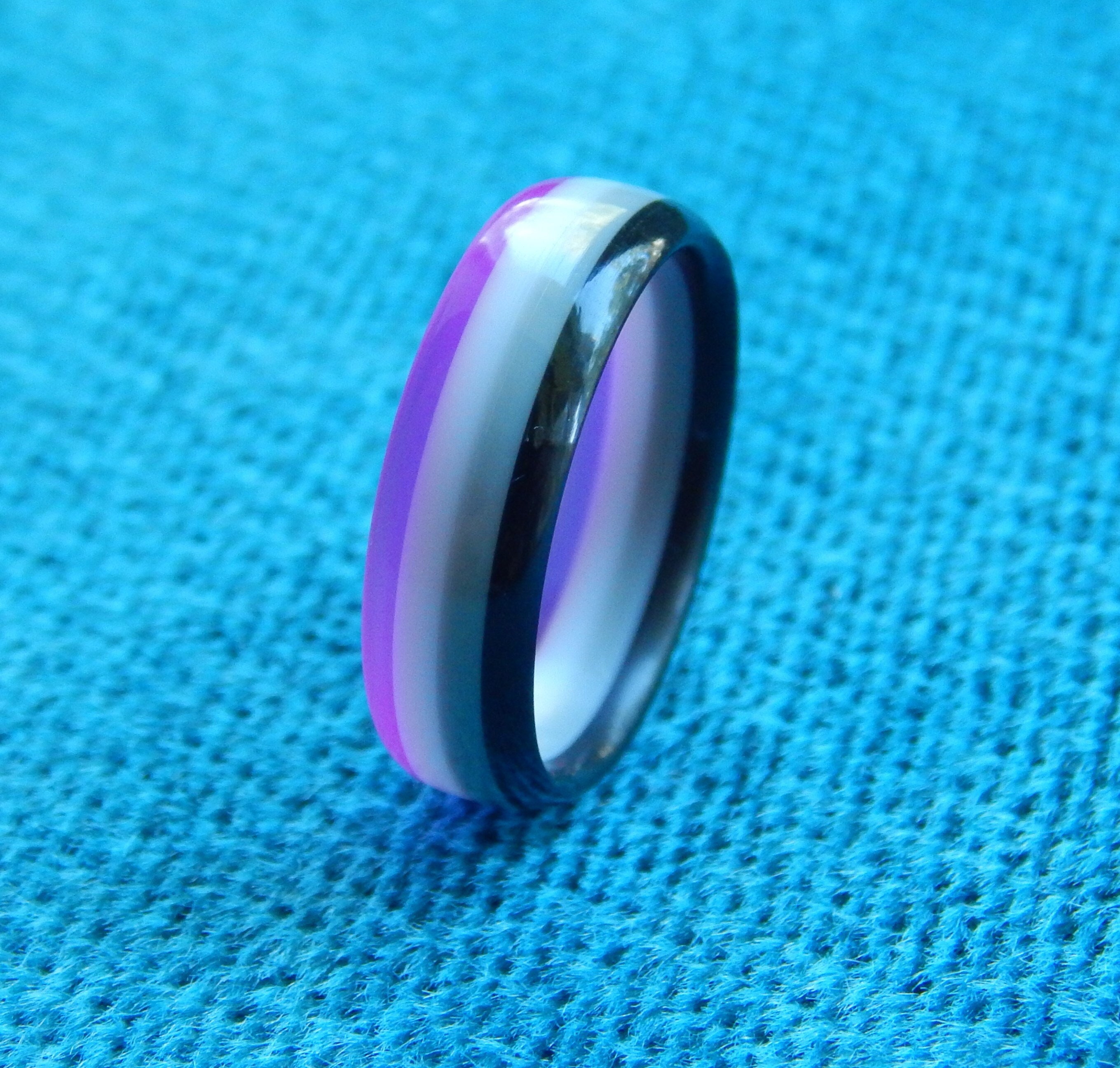 Asexual Pride Ring Coming Out T Lgbt Pride Ring Pride Etsy