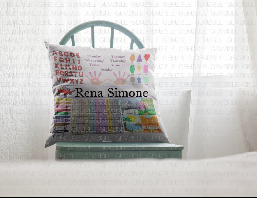 Learning Pillow Template - Digital PNG - Etsy
