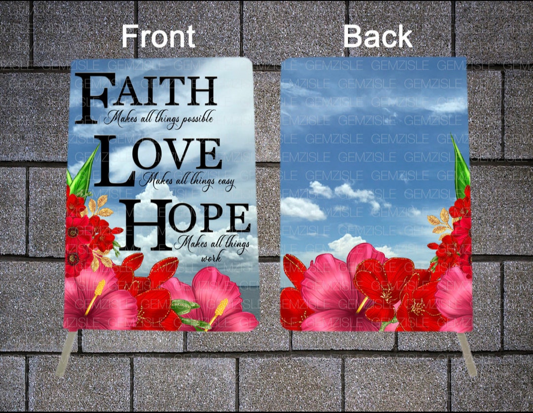 Faith Love Hope Journal - Digital PNG - Etsy