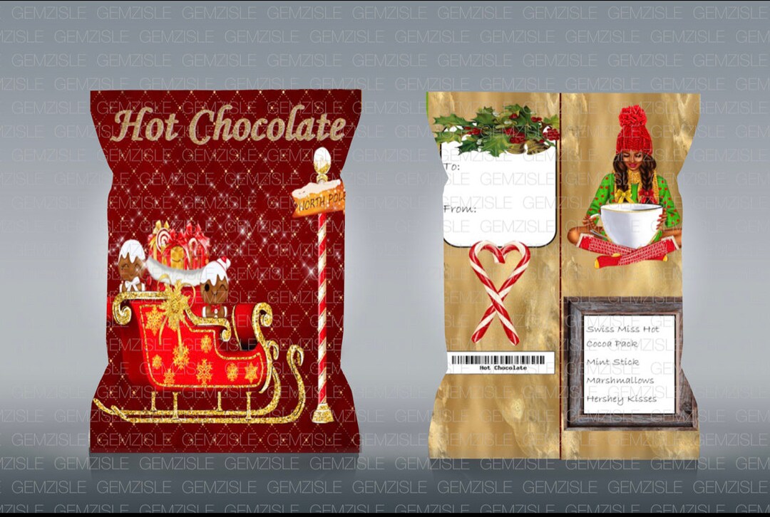 Hot Chocolate Chip Bag 1 - Digital PNG - Etsy