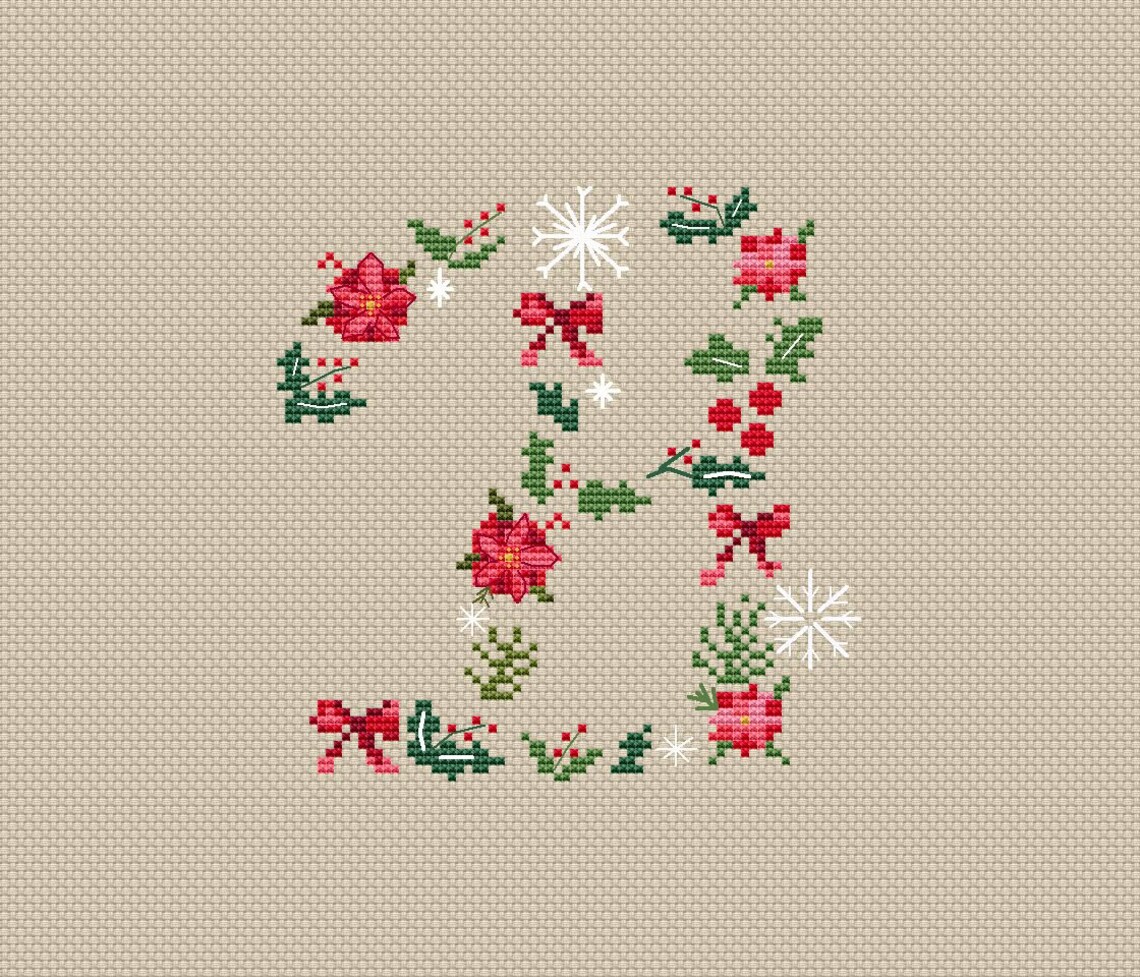 Letter B Cross Stitch Pdf Alphabet Cross Stitch Pattern - Etsy
