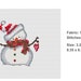 Snowman Cross Stitch Pattern, Christmas Cross Stitch Pdf, Xmas Small ...