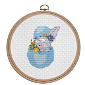Easter Cross Stitch Pattern, Easter Eggs Pdf, Small Eggs for Card, Blackwork Pattern, Spring ...
