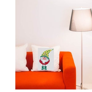 Valentine Gnome Cross Stitch Pattern Scandinavian Tomte Ornaments Easy ...