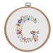 Letter Cross Stitch Pattern Pdf Monogram Floral G Modern Xstitch Easy ...