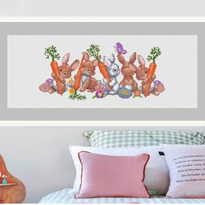 Easter Cross Stitch Pattern, Bunny Cross Stitch, Small Eggs Design, Holly Easter Pdf, Spring ...