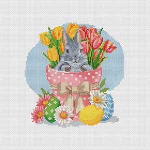 Easter Cross Stitch Pattern, Easter Eggs Pdf, Small Eggs for Card, Blackwork Pattern, Spring ...
