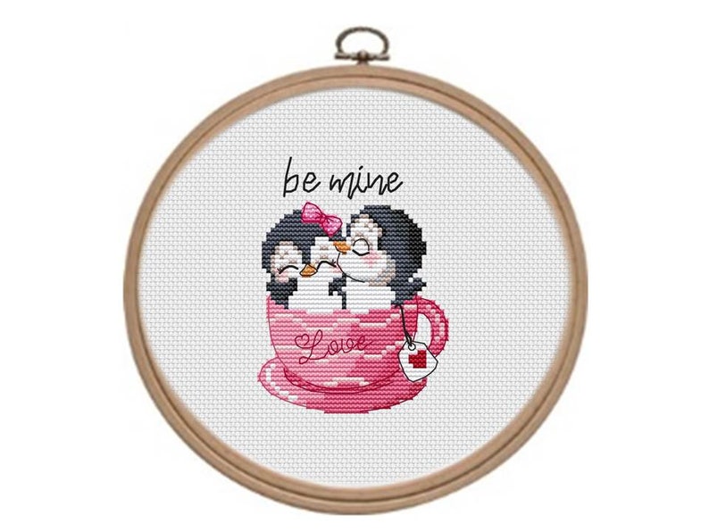 Valentine's Day Cross Stitch Pattern Love Counted Instant - Etsy