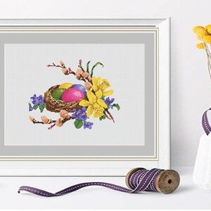 Easter Cross Stitch Pattern Counted Bunny Embroidery - Etsy
