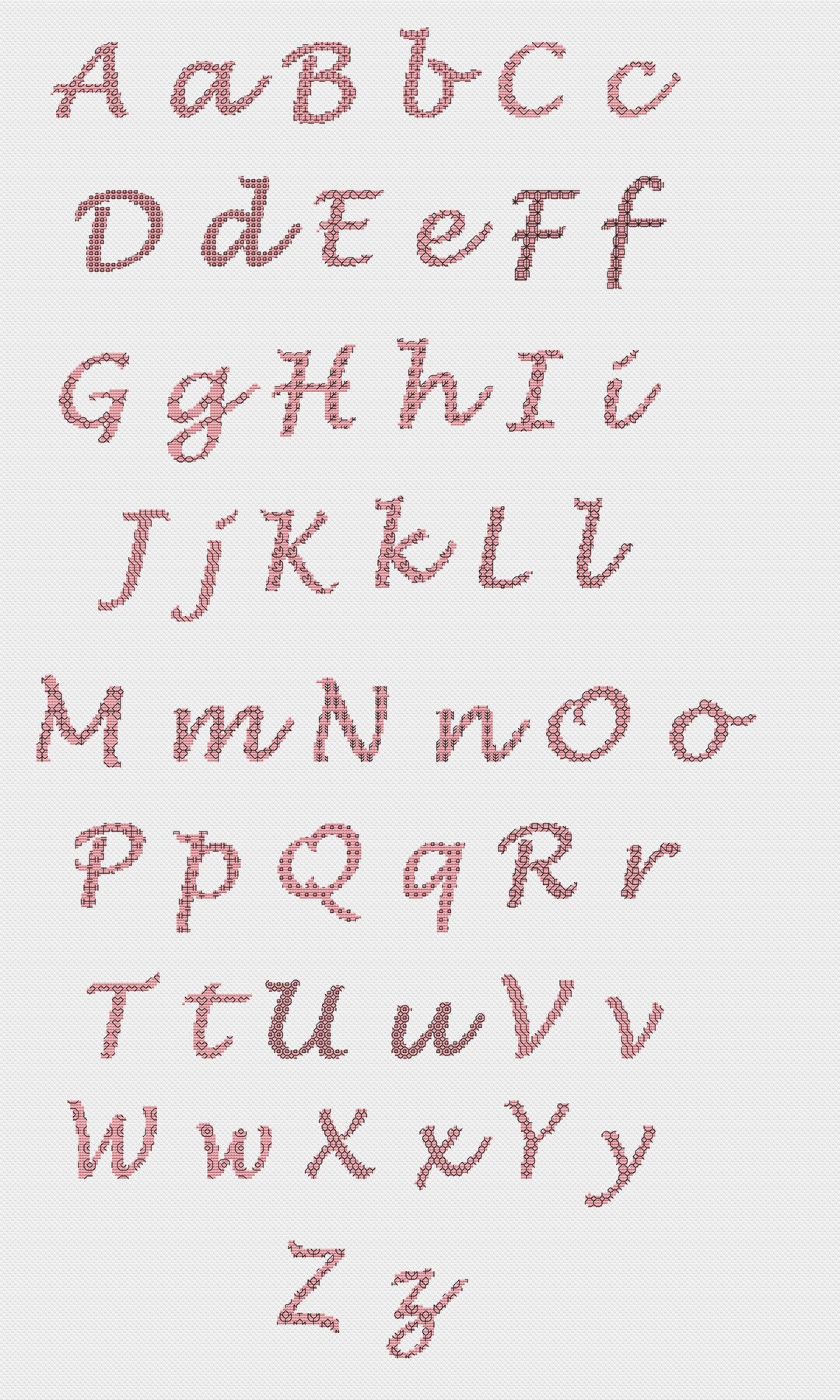 Alphabet Cross Stitch Pdf Blackwork Font Pattern Blackwork Letters Font ...