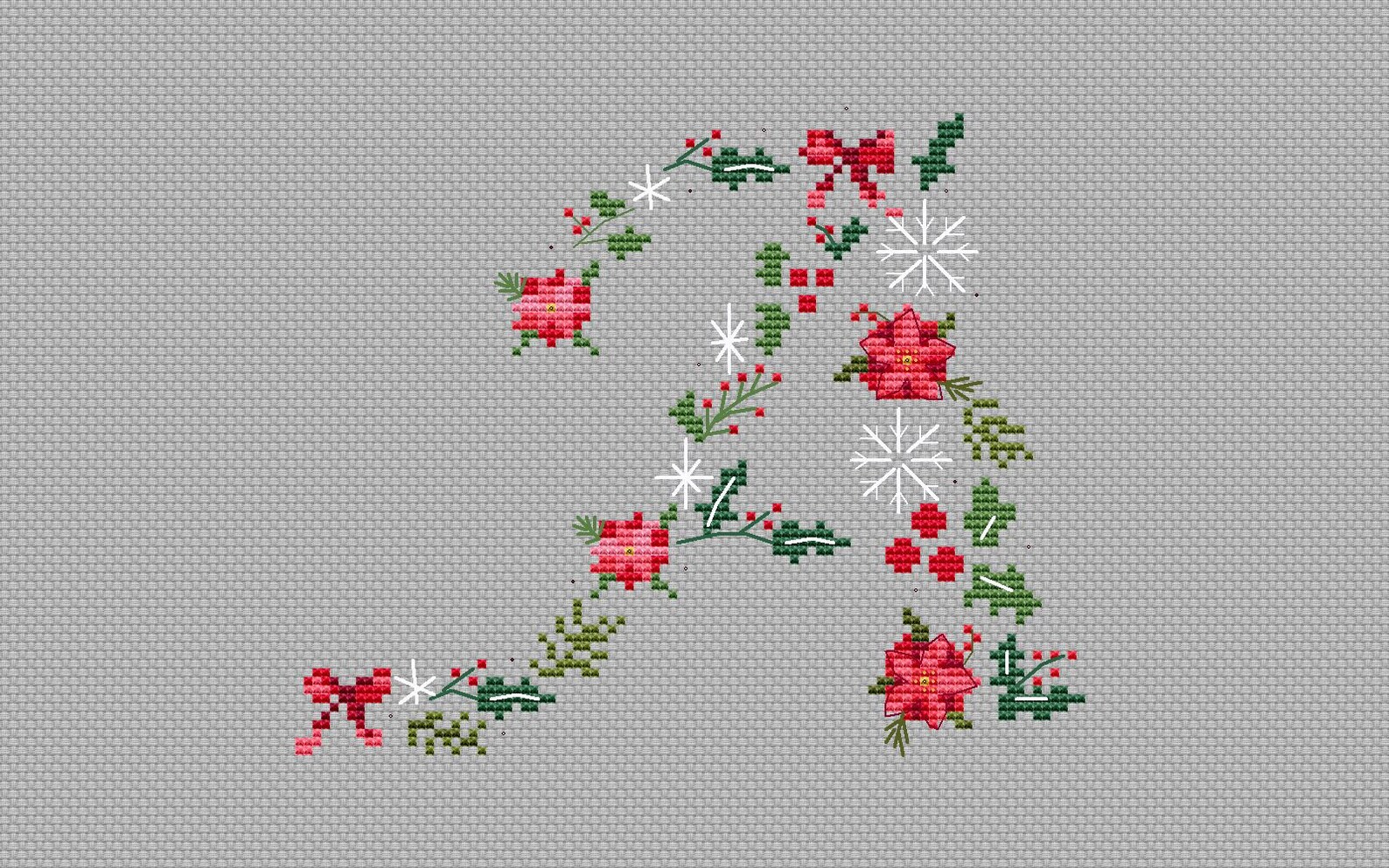 Buffalo Plaid Cross Stitch Pattern Gnome Red Counted Cross - Etsy