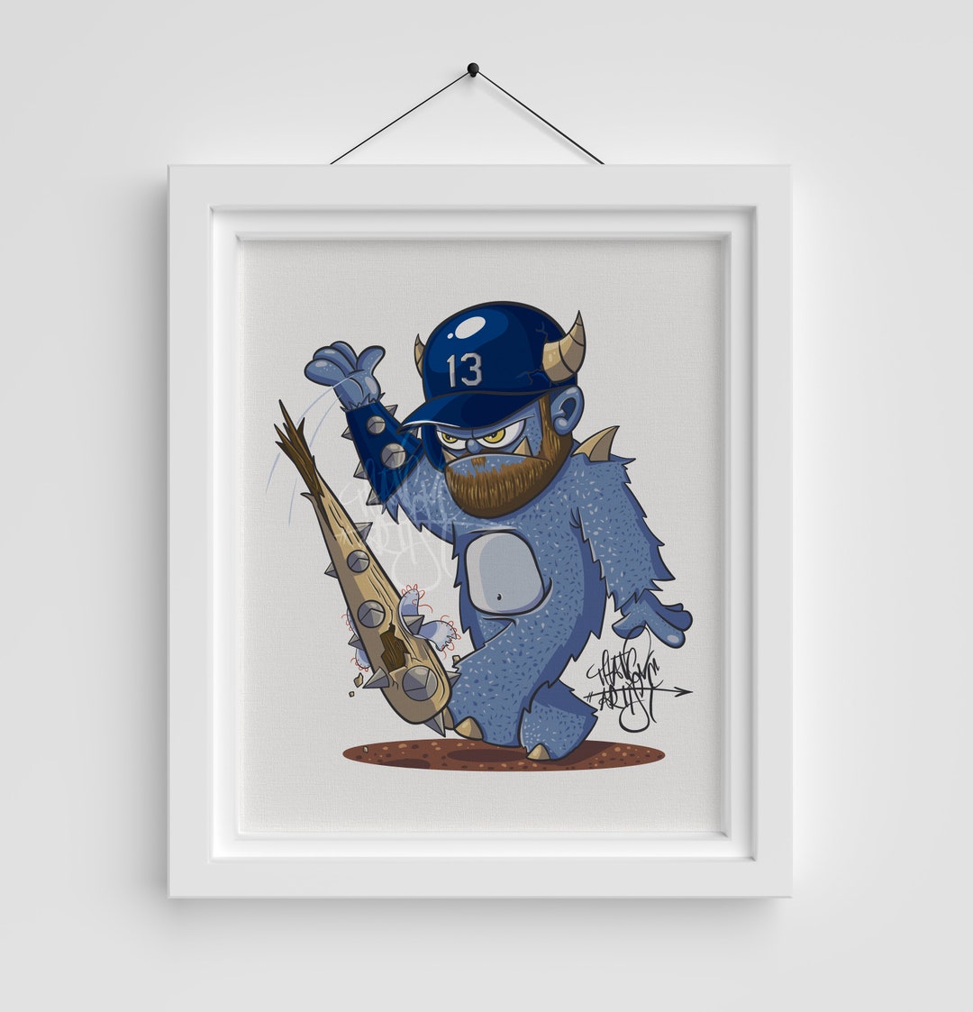 Max Muncy Print | Baseball | Artwork | Fan Art | Baseball Wall Art ...