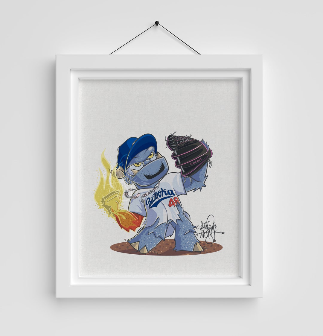 Monster Bazooka Print | LA #48 | Baseball | Artwork | Fan Art ...