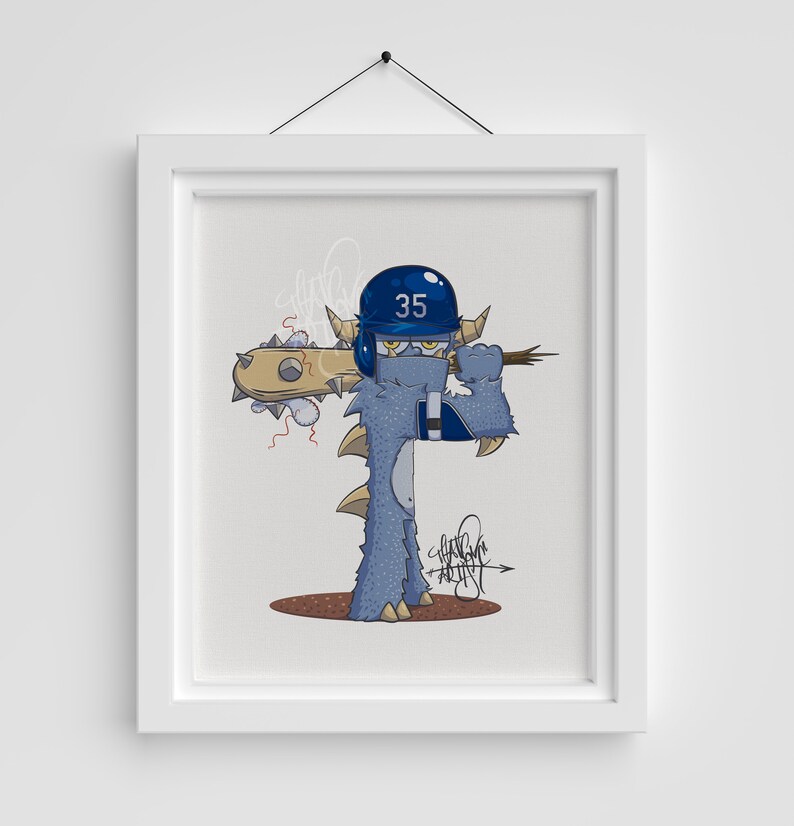 Cody Bellinger Print Baseball Artwork Fan Art Baseball - Etsy