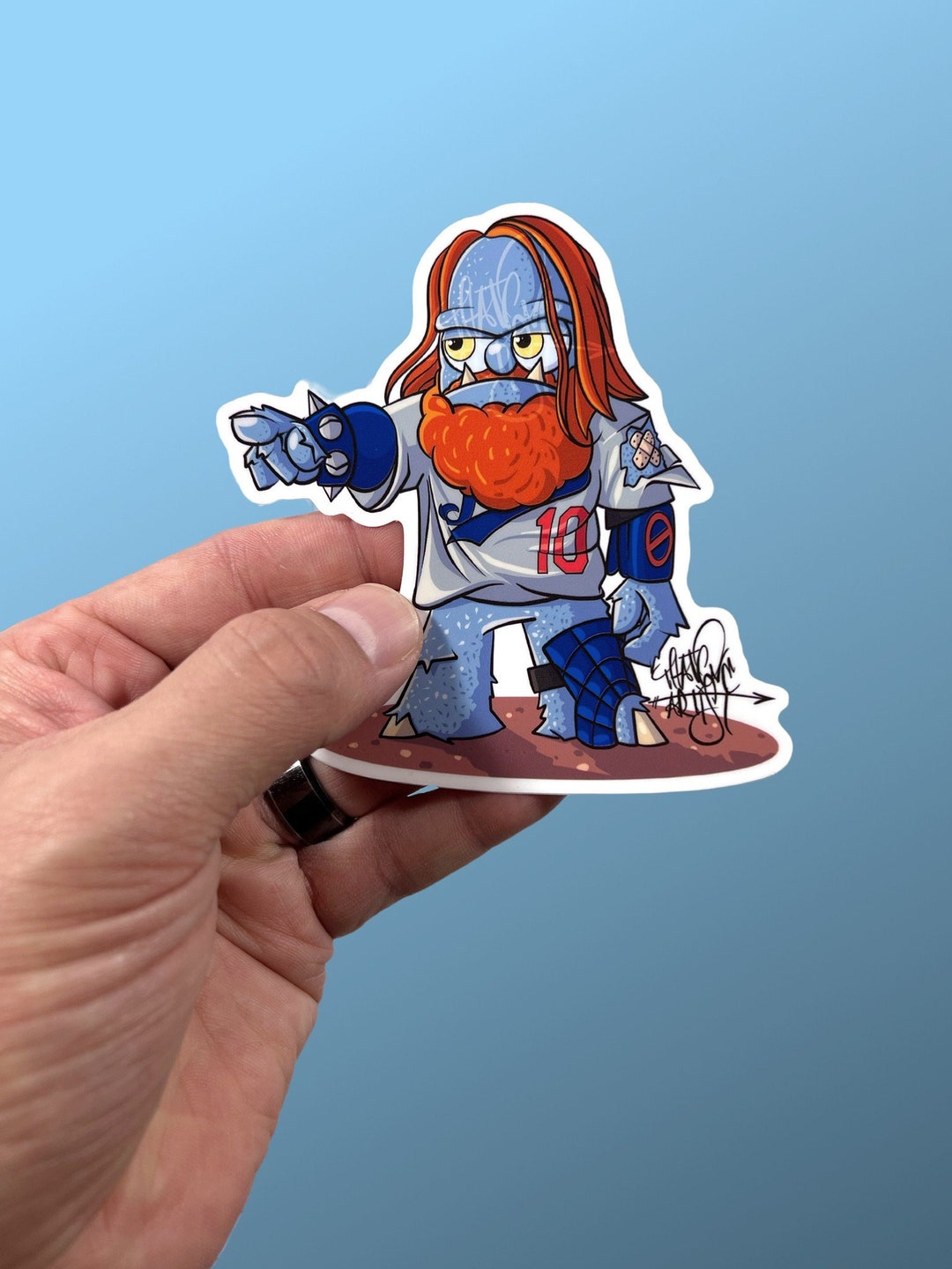 Monster Justin LA 10 White Die Cut Vinyl Sticker - Etsy