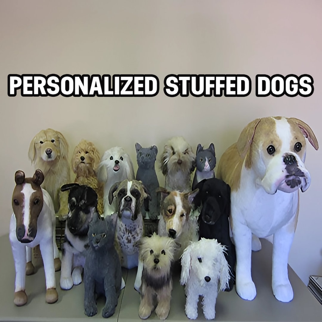 Personalized Stuffed Dog, Pet Memorial Gifts, Pet Memorial Plush ...