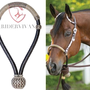 Handmade Rawhide Horse Bosal, Dark Chocolate Brown, 40 Plaits Bosal ...