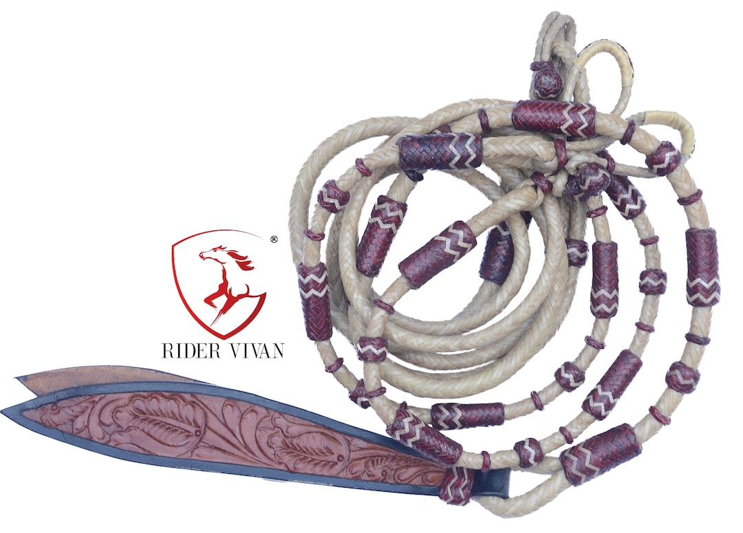 Romal Reins, Romal Reins Natural Rawhide, 55" With Reins Connectors ...