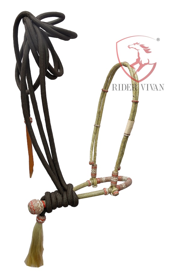 Handmade Bosal Set 40 Plaits Rawhide Natural & Cherry Bosal - Etsy