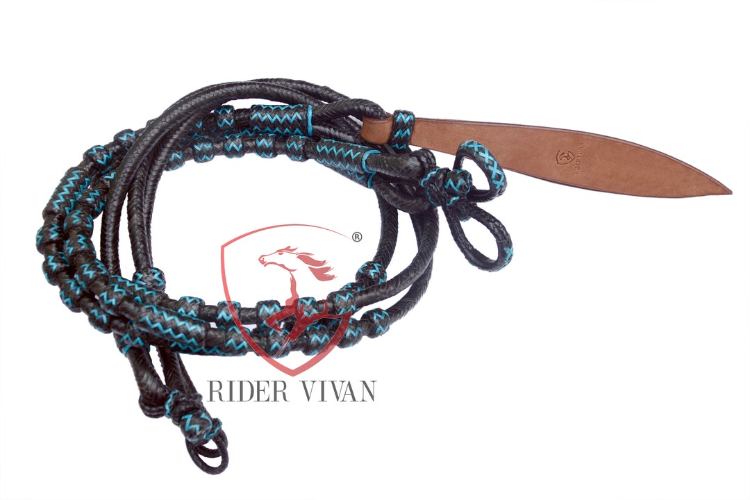 Romal Reins Black Rawhide, Romel Reins, Romal Reins Regular 55" With ...