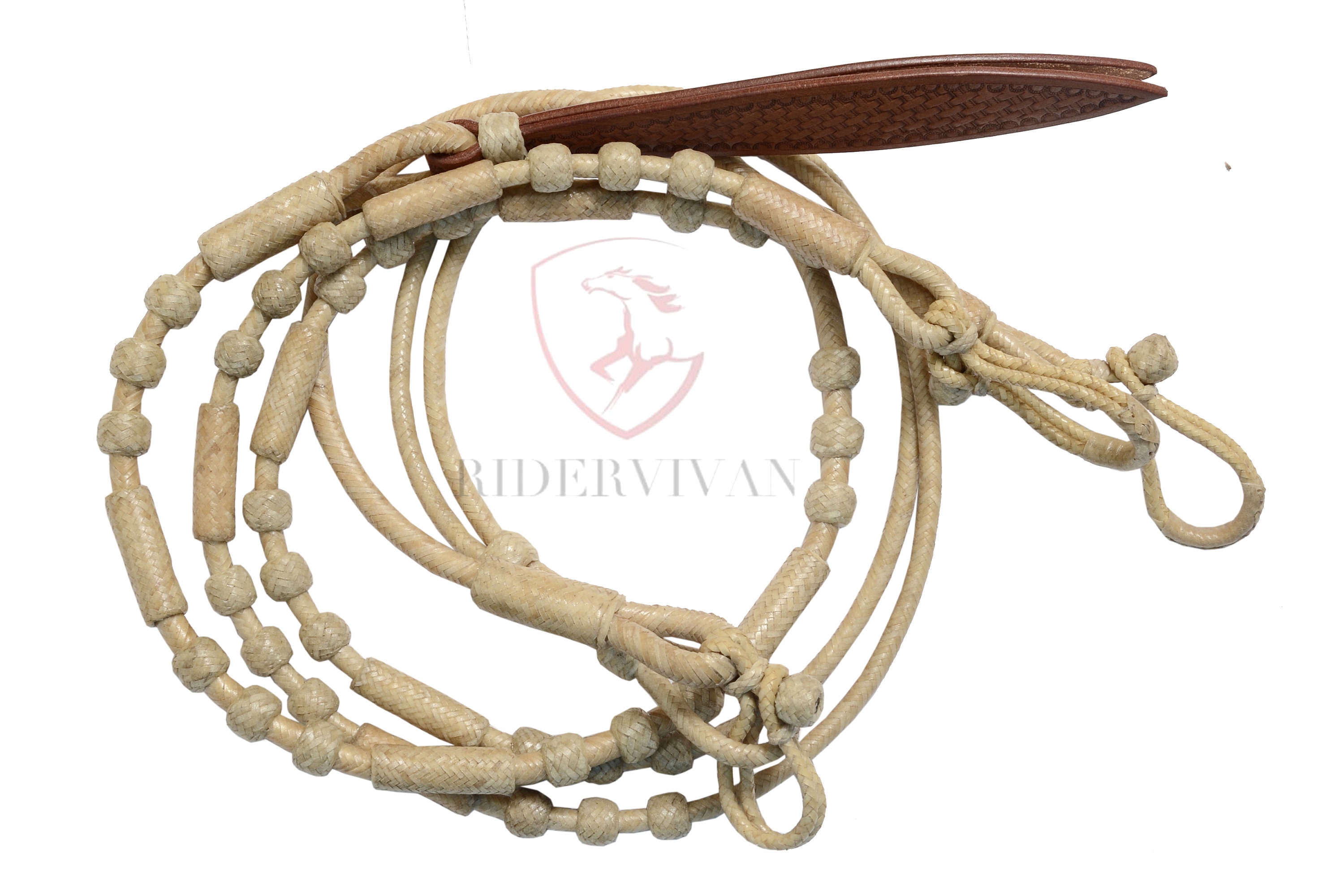 Romal Reins Natural Cow Rawhide Romel 20 Plaits Regular - Etsy