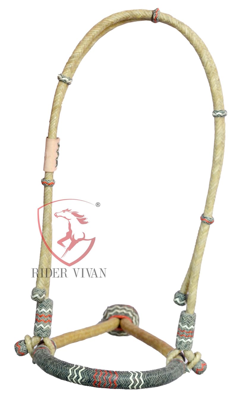 Handmade Bosal Set 40 Plaits Rawhide Natural & Black Bosal - Etsy