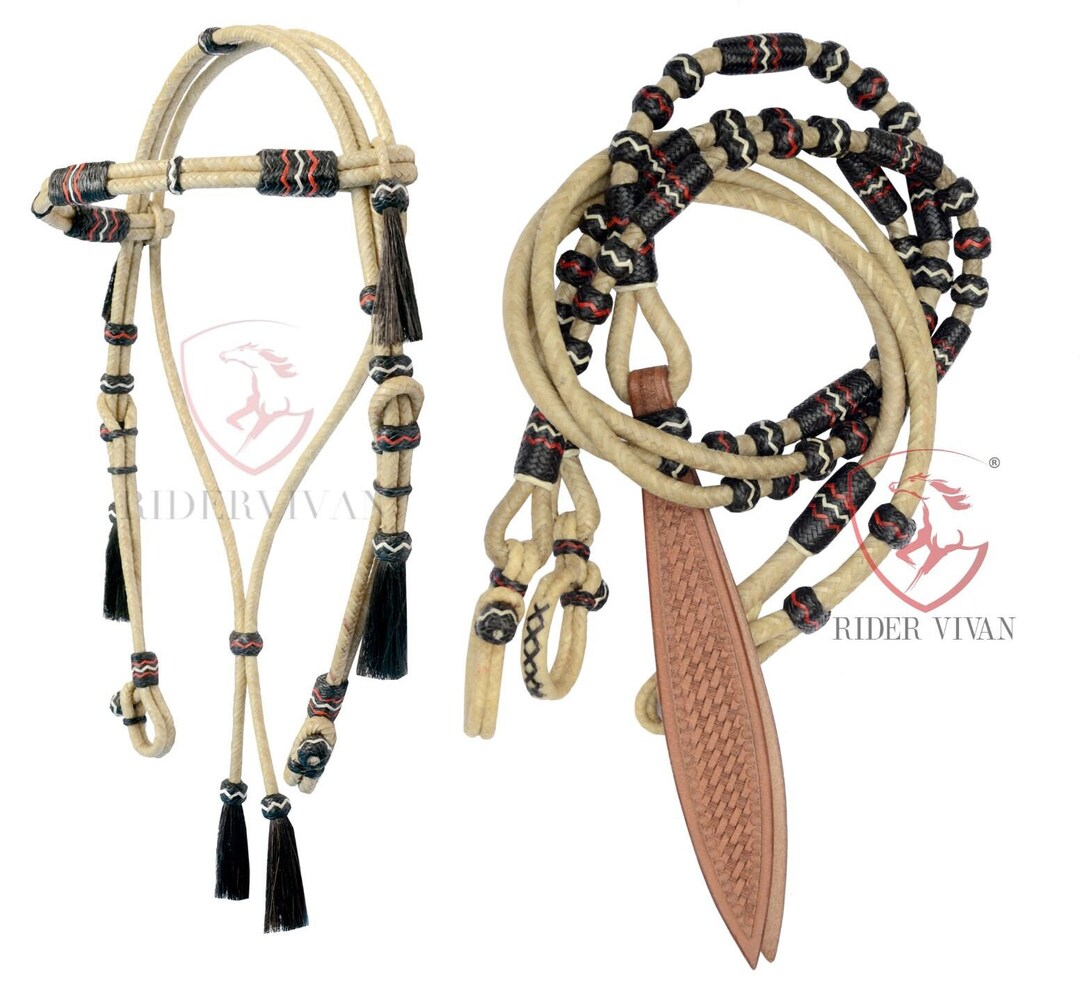 Romel Reins 20 Plait With Rawhide Headstall Regular 55 - Etsy