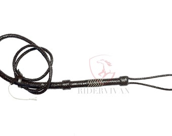 Peitsche Pferdepeitsche Reitpeitsche mit Holzgriff Sport Reitgerten ...