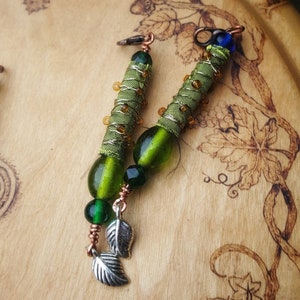 Pagan God Goddess Greenman Leaf Recycled Boho Charm Bead - Etsy