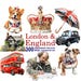 London Clipart - England, UK, Clip Art, Travel Clipart, Tea, Bus ...