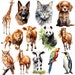 Watercolor Animals Clipart Bundle, Animal Png, Wild Animals, Farm ...