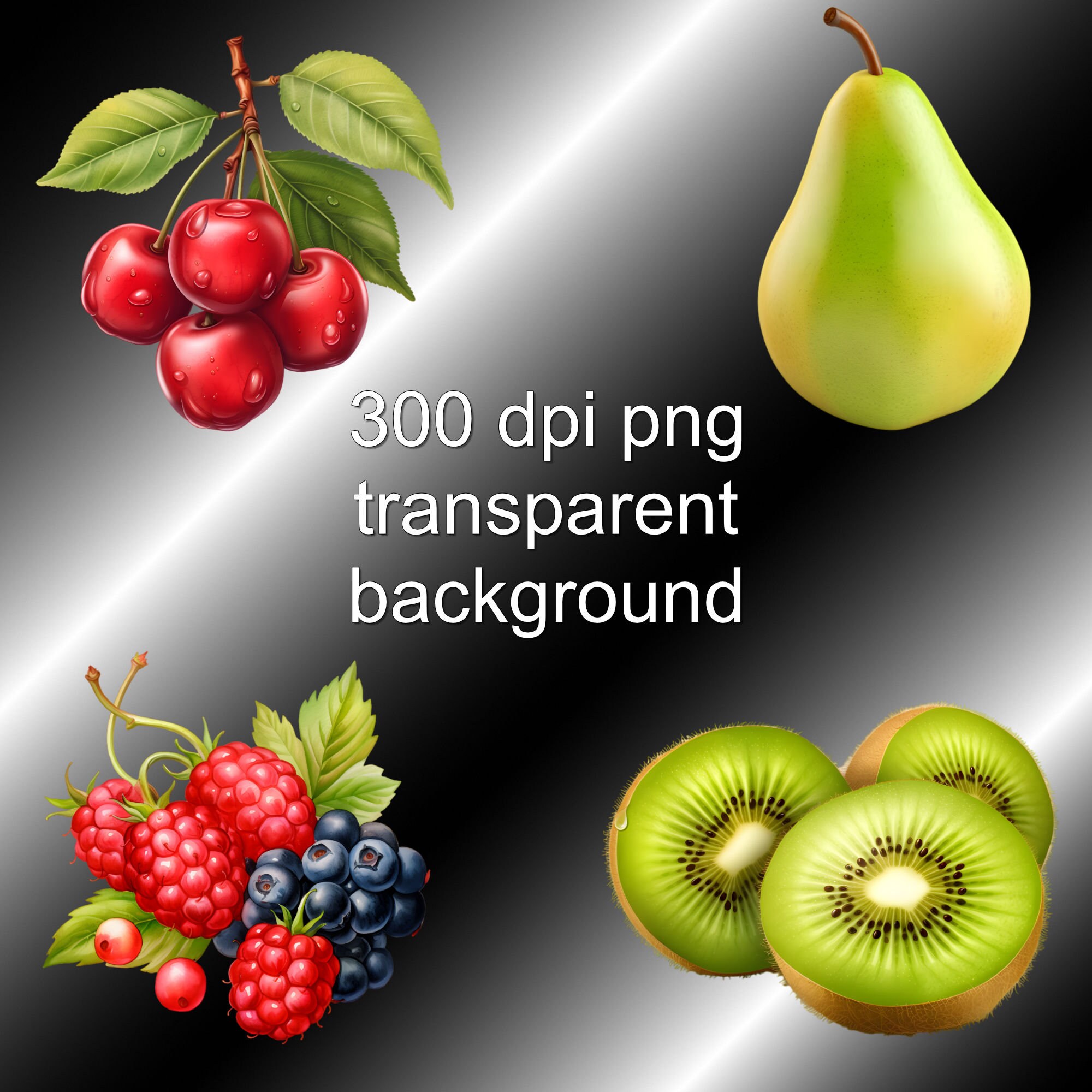 Watercolor Fruit Clipart, Gardening Clipart, Farmers Market Food ...