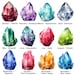 Birthstone Clipart Watercolor Birthday Gemstones, Crystal Clipart ...